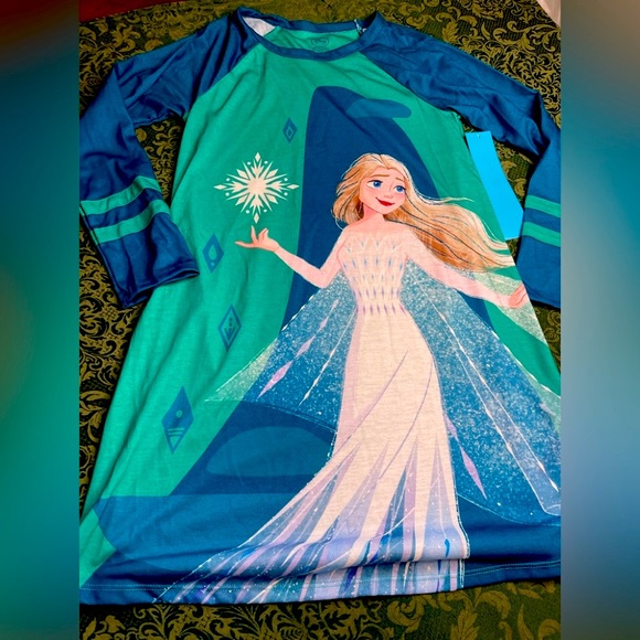 Disney | Pajamas | Nwt 9 Disney Frozen Elsa Nightgown Night Shirt Girls ...